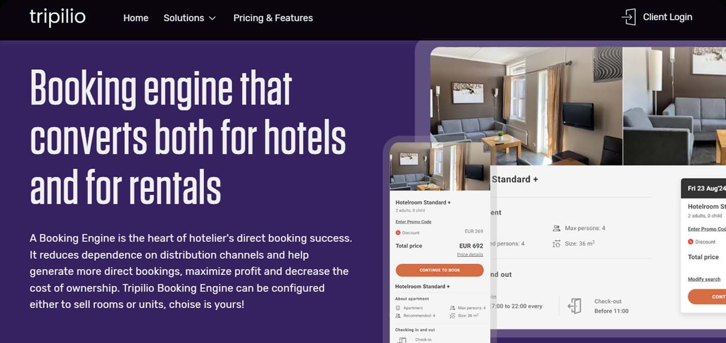 tripilio - Online Hotel Booking Engine System